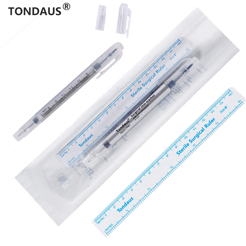 Double sided Surgical Skin Marker + Ruler by TONDAUS, blue – BEAUTY ...